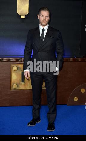 Josh Cowdery attending the European premiere of Fantastic Beasts and ...
