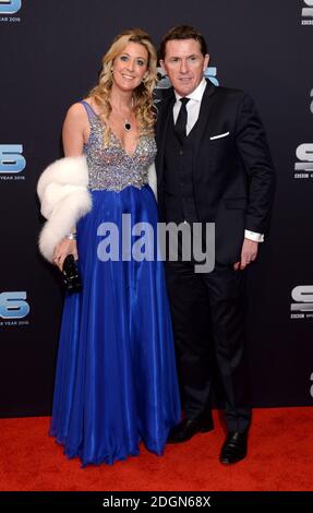 Tony McCoy and his wife Chanelle arriving for the wedding of Zara ...