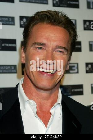 Arnold Schwarzenegger at the Mtv Terminator 3 party, Cannes. Part of ...