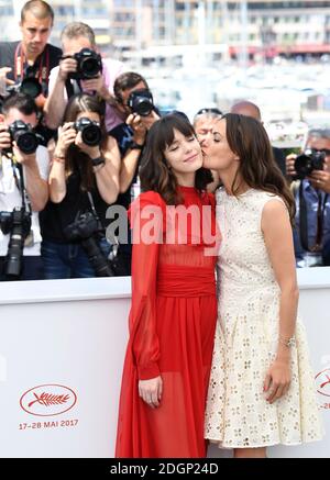 Stacey Martin and Berenice Bejo attending the Redoutable photocall as ...