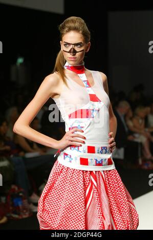 Models on the catwalk at the Arkadius show as part of London Fashion ...