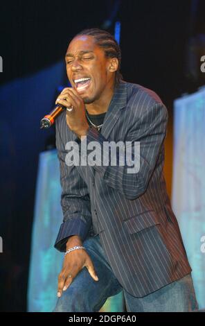 Lemar from Fame Academy at the Girl Guides Big Gig 2003, Wembley Arena ...