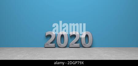 Happy near year 2020 symbol - 3D Illustration Stock Photo - Alamy