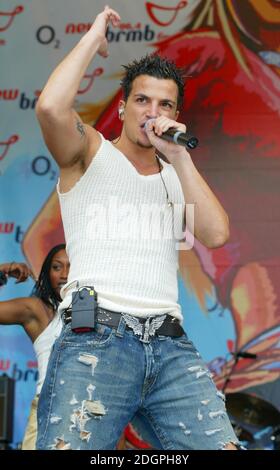 Peter Andre at the BRMB Party in the Park, Cannon Hill Park, Birmingham ...