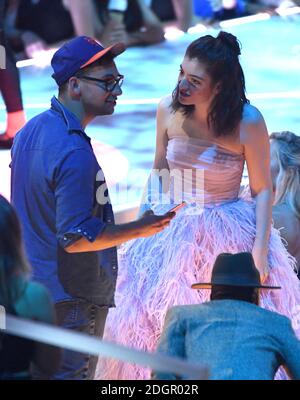 Jack Antonoff and Lorde at the MTV Video Music Awards 2017, held at the ...
