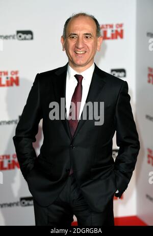 Armando Iannucci arriving at the London Premiere of Alpha Papa, Vue ...