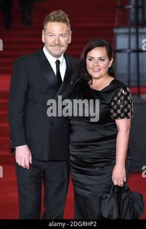 Sir Kenneth Branagh (left) and partner Lindsay Brunnock attending the ...