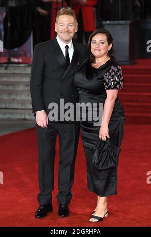 Sir Kenneth Branagh and Lindsay Brunnock attending the world premiere ...