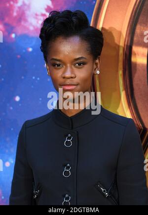 Letitia Wright arriving at the Avengers Infinity War UK Fan Event ...