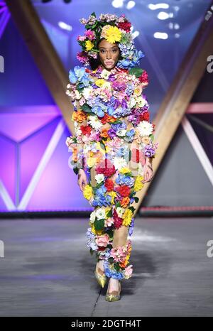 Winnie Harlow models at the Fashion For Relief Catwalk Show, part of ...