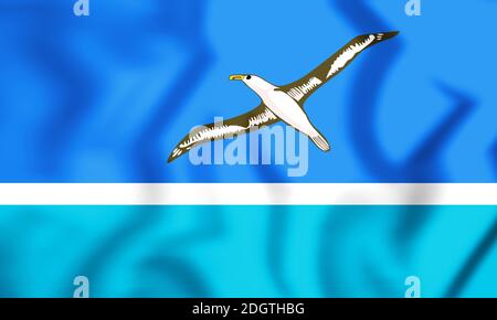 3D Flag of Midway Islands. 3D Illustration Stock Photo - Alamy