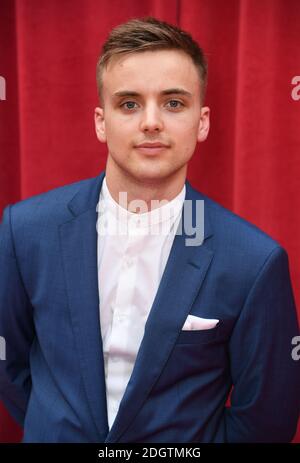Parry Glasspool attending the British Soap Awards 2019 held at The ...