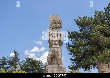 National memorial complex Apriltsi in Panagyurishte in Bulgaria Stock ...