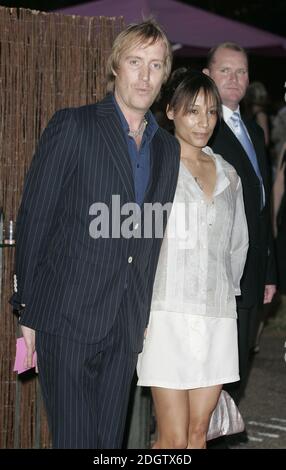 Rhys Ifans arriving Stock Photo - Alamy