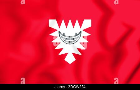 Flag of Kiel, Germany. 3D Illustration Stock Photo - Alamy