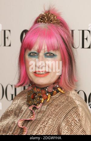 Zandra Rhodes arriving at the Serpentine Gallery Summer Party, Hyde ...