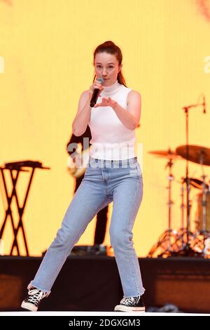 Sigrid on stage the Capital's Summertime Ball. The world's biggest ...