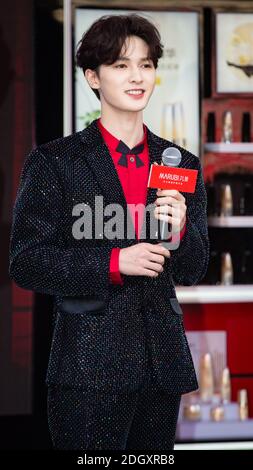 Chinese actor Zhu Zhengting attends a Silhouette eyewear event in ...