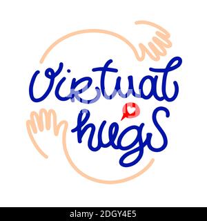 Embrace icon, arms hugging vector illustration, hands hug linear vector ...