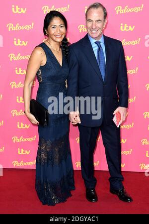 Zoila Short (left) and Robson Green attending the ITV Palooza held at ...