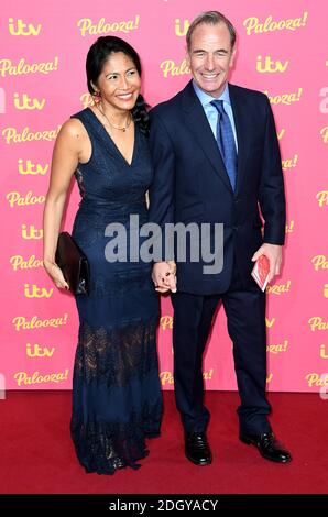 Zoila Short (left) and Robson Green attending the ITV Palooza held at ...