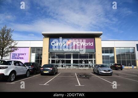 Currys PC World. Store shown Roaring Meg retail park, Stevenage ...