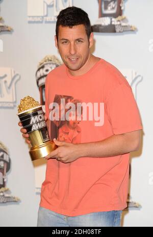 Adam Sandler in the press room at the 2008 MTV Movie Awards, Universal ...