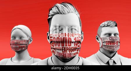 People wearing face masks to help protect against the spread of the ...