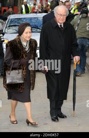 Frank Thornton The Funeral of Wendy Richard held at St Mary's Church ...