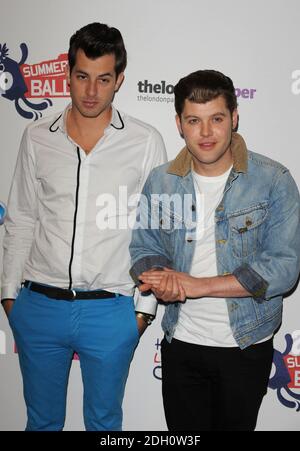 Mark Ronson and Daniel Merriweather Summertime Ball 2009 held at the ...