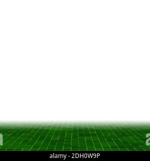 Abstract bright green square pixel tile mosaic wall background and ...