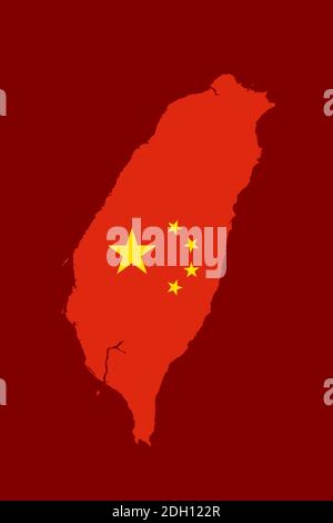 Taiwan as territory integrated into mainland China. Unification and ...
