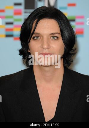 Brian Molko of Placebo in the press room during the 2009 MTV Europe ...