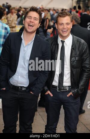 Sam Nixon and Mark Rhodes at the UK premiere of "The Expendables" in ...