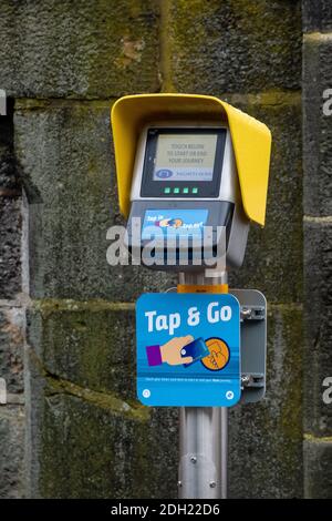 Northern Rail Tap & Go ticket machine Stock Photo - Alamy
