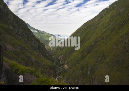 Train ride in the Andes to the Devil's Nose in Ecuador, South America ...