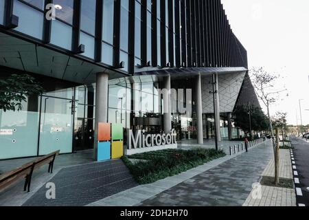 Microsoft R&D Center in Herzliya Industrial Zone, Israel Stock Photo ...