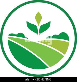 Nature farm logo Stock Vector Image & Art - Alamy