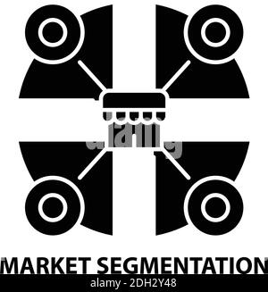 data market segmentation vector. crm group, chart social, database ...
