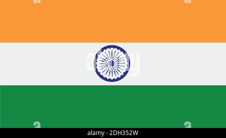 Vector flag of India in original colours and dimension Stock Vector ...