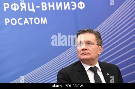 Rosatom CEO Alexei Likhachev during a meeting with Russian President ...