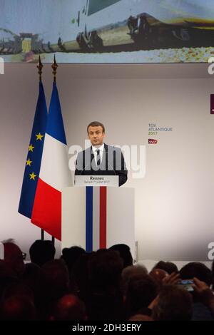 Inauguration of the high speed train for french brittany by president ...