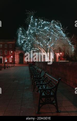 Northampton Town Centre at night Stock Photo - Alamy