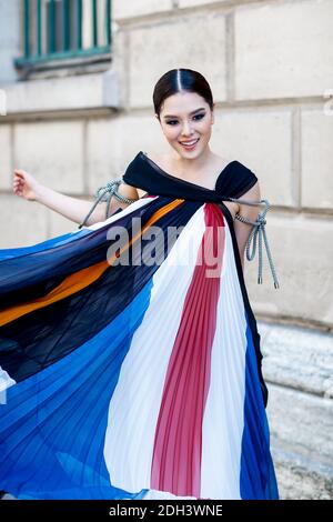 Street style, Lydia Sarunrat Deane arriving at Ulyana Sergeenko Fall ...