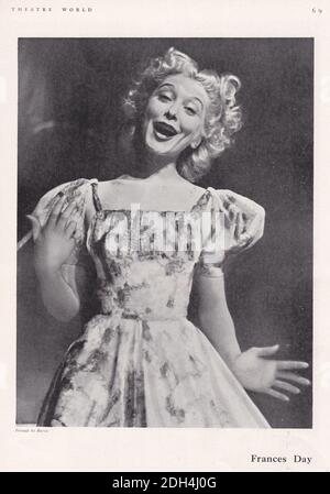 Frances Day, the American actress who played lead in Buoyant Billions ...