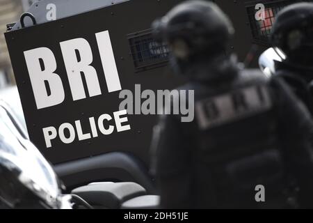 Members of the Research and Intervention Brigade of the French national ...