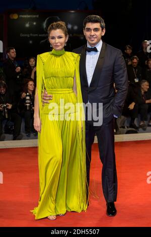 (L-R) Lola Karimova-Tillyaeva and and Timur Tillyaev walk the red ...