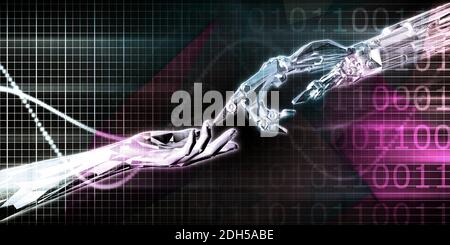 Man Machine Science Technology Collaboration Stock Photo - Alamy
