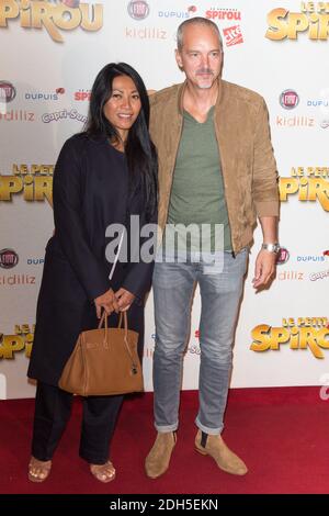 Anggun and boyfriend Christian Kretschmar attending at 'Le petit Spirou ...