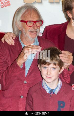 Pierre Richard, Sacha Pinault attending at 'Le petit Spirou' Paris film ...